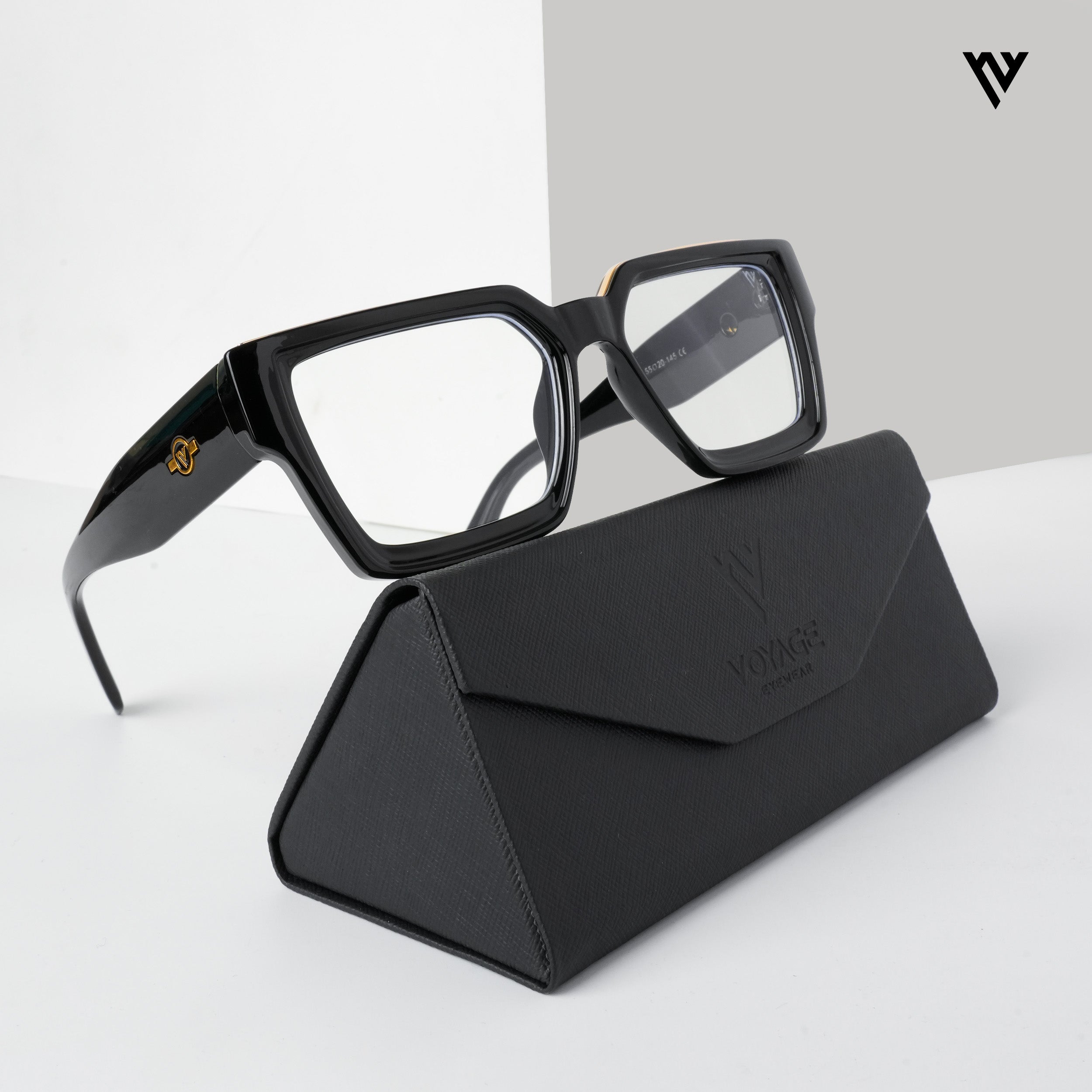 Voyage Exclusive Black Wayfarer Eyeglasses for Men & Women (952MG4823 ...